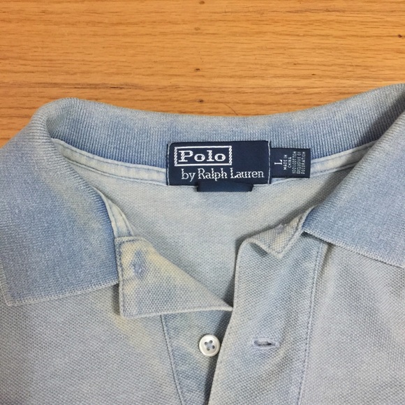 Polo Ralph Lauren | Shirts | Polo Ralph Lauren Faded Washed Blue Shirt ...